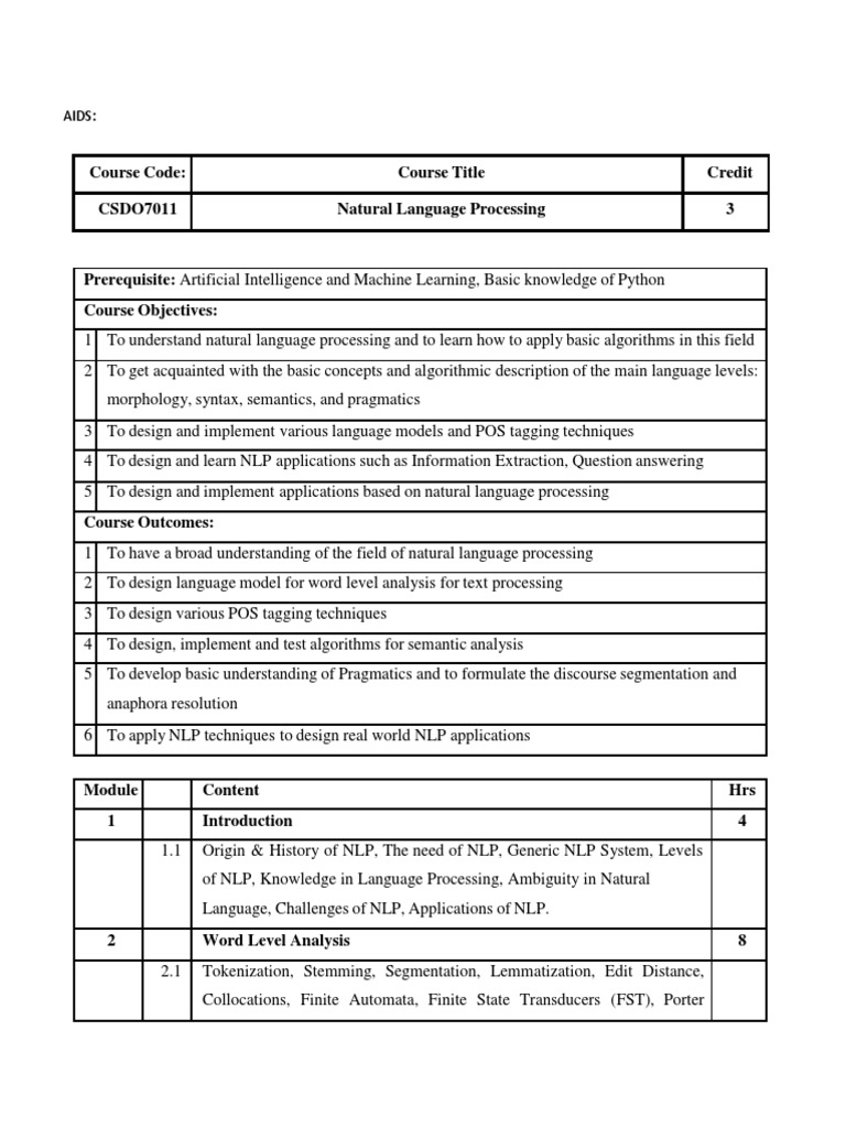 NLP A | PDF | Linguistics | Applied Mathematics