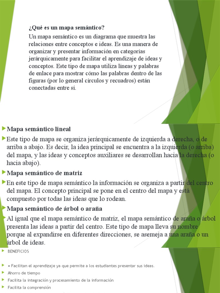¿Qué Es Un Mapa Semántico? | PDF | Aprendizaje | Información