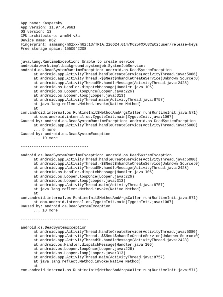 Stack Trace 2023 05 19 14 02 31 964 Pdf Android Operating System Mobile App