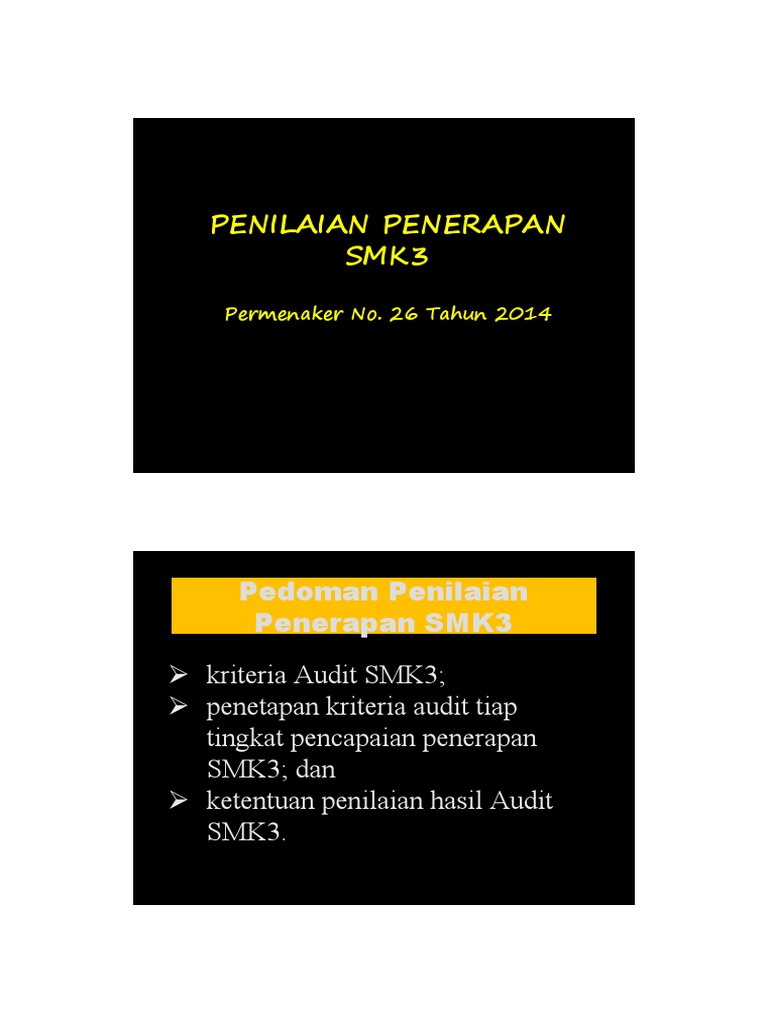 Panduan Audit SMK3 | PDF