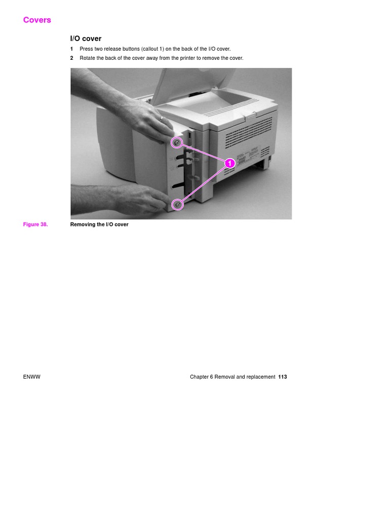 HP 2300DN Printer Cover Removal Guide | PDF