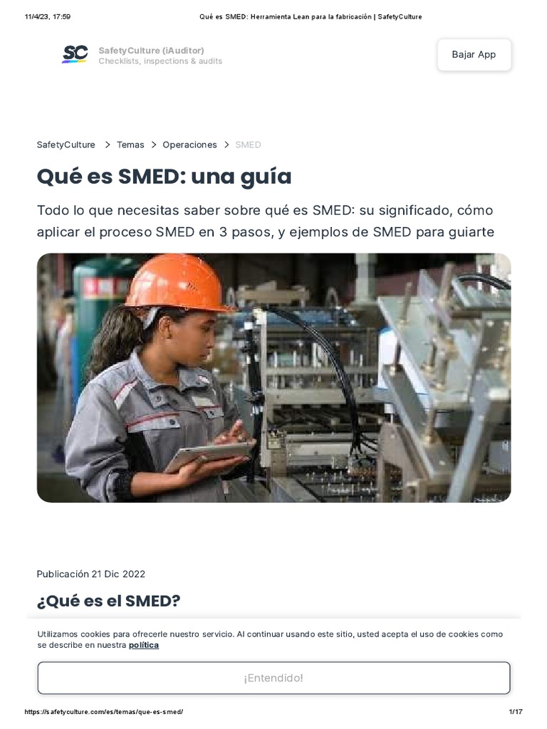 Qué Es SMED - Herramienta Lean para La Fabricación - SafetyCulture | PDF