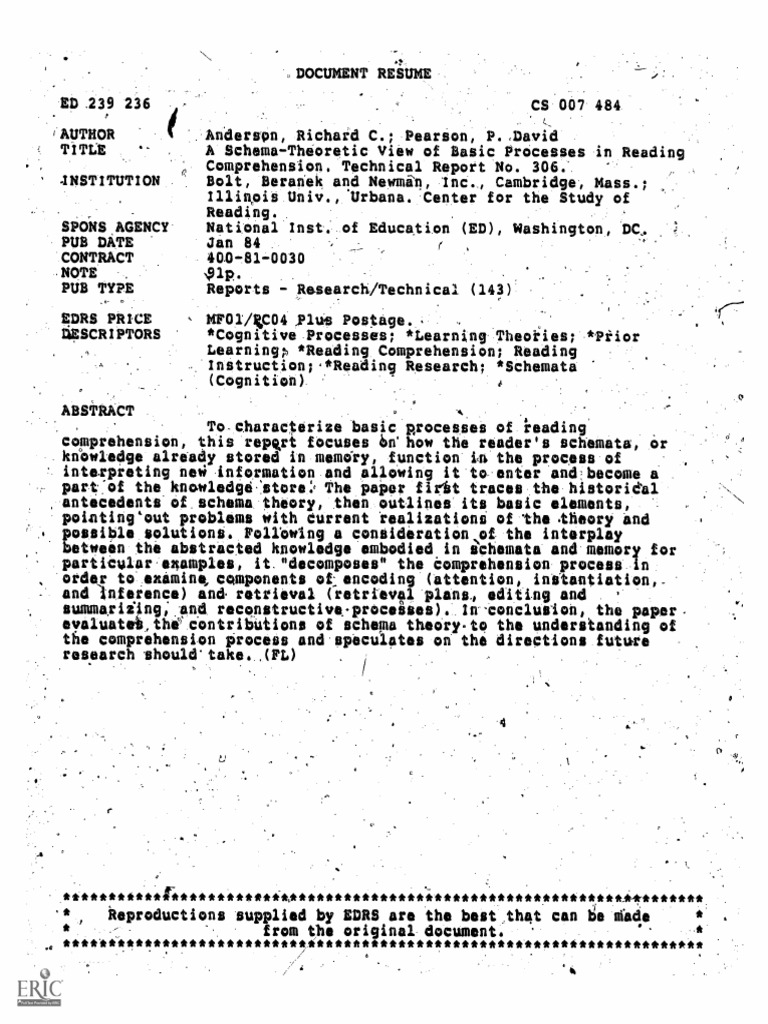 Schema-Theoretic Caca | PDF | Schema (Psychology) | Epistemology