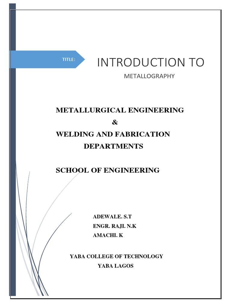 Metallographiv Manual Eddited 2 | Download Free PDF | Steel | Abrasive Metallographiv Manual Eddited 2 | Download Free PDF | Steel | Abrasive