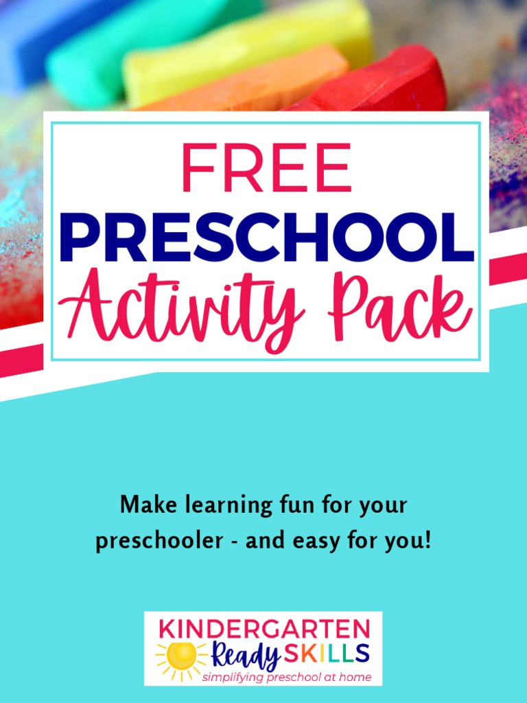 Preschool Activity Pack | PDF | Preschool | Phonics