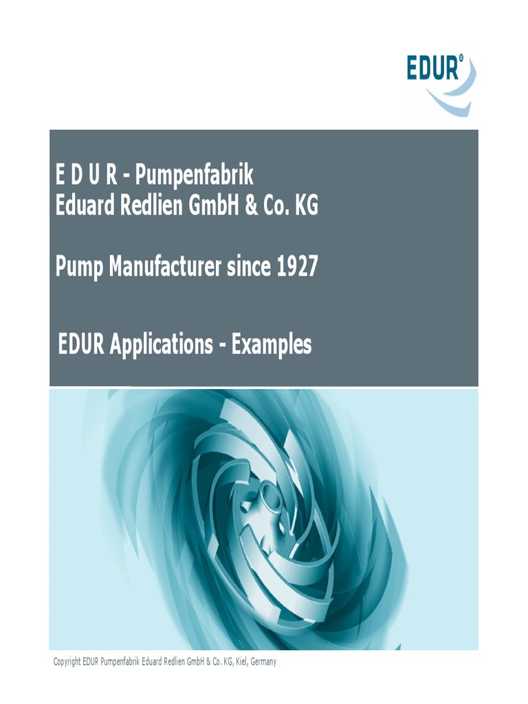 EDUR Application Examples | PDF | Chemistry | Energy Technology