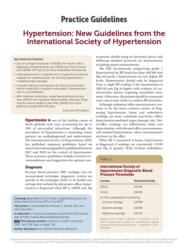 Module 2 Session 1 Hypertension 1 Pdf Hypertension Clinical