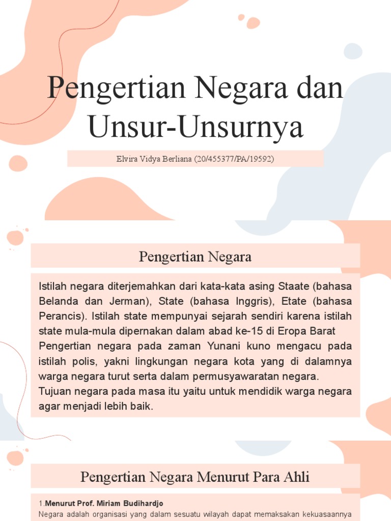Pengertian dan Unsur Negara | PDF