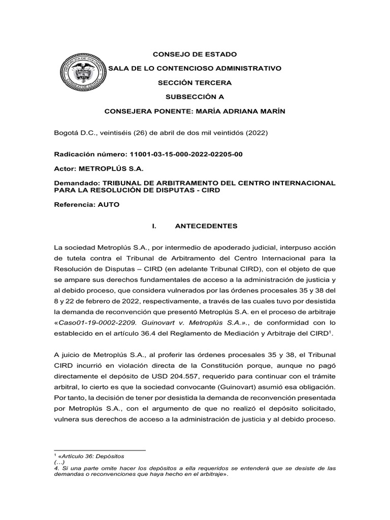 Arbitraje Internacional Falta de Jurisdicci N 1684184632 | PDF | Arbitraje | Juez