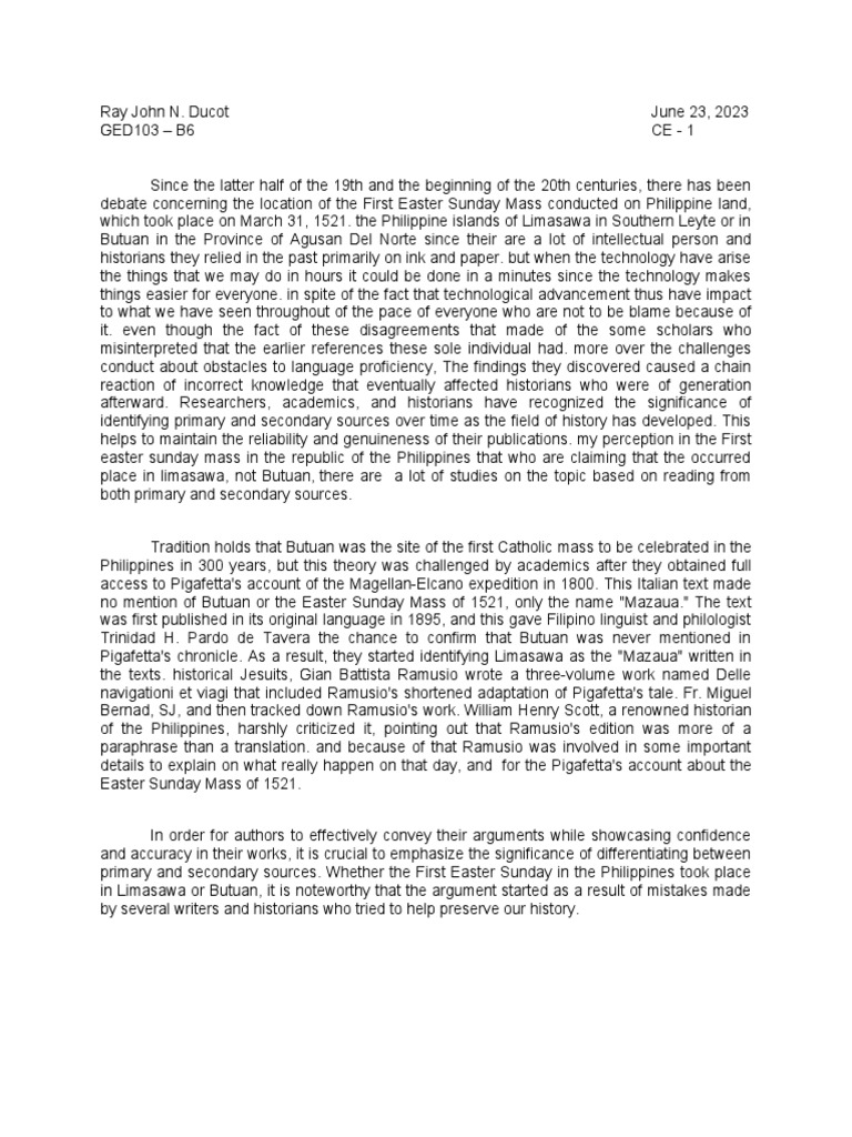 Position Paper Ged103 B6 | PDF