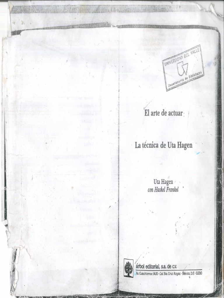 Utah Hagen - El Arte de Actuar. | PDF