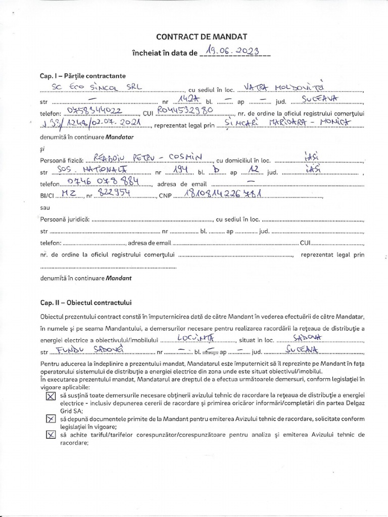 Contract de Mandat 230619 175156 | PDF