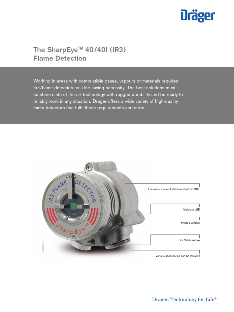 Sharpeye 40 40i Triple Ir Ir3 Flame Detector Pi 9045344 en GB | PDF ...