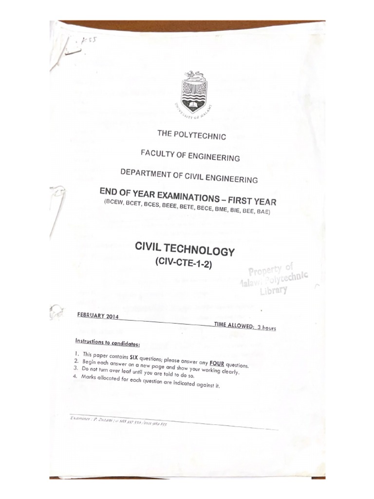 Civil Technology | PDF