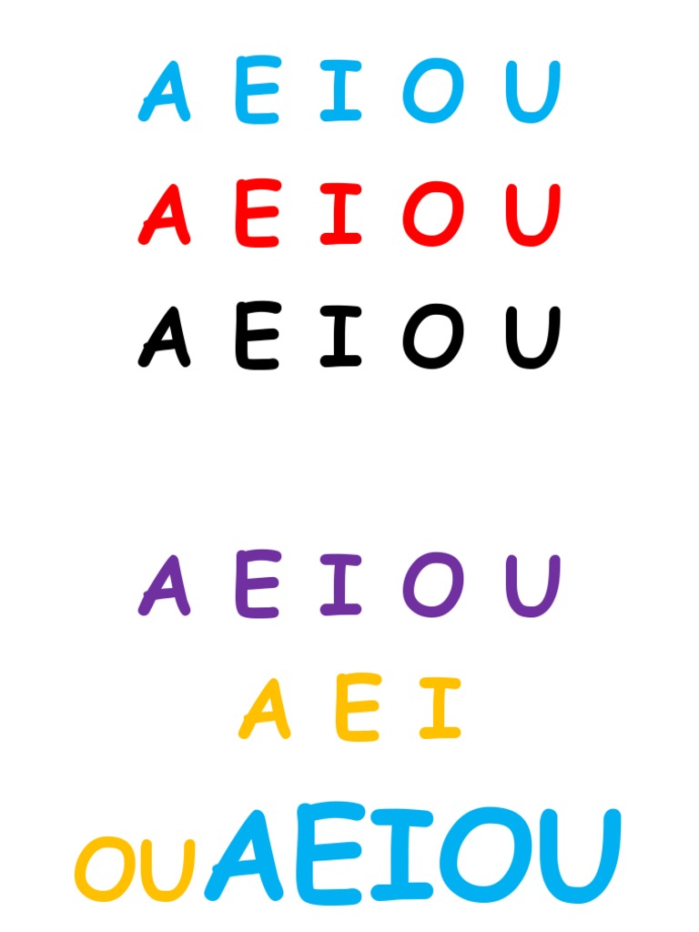 Aeiou Atividade | PDF