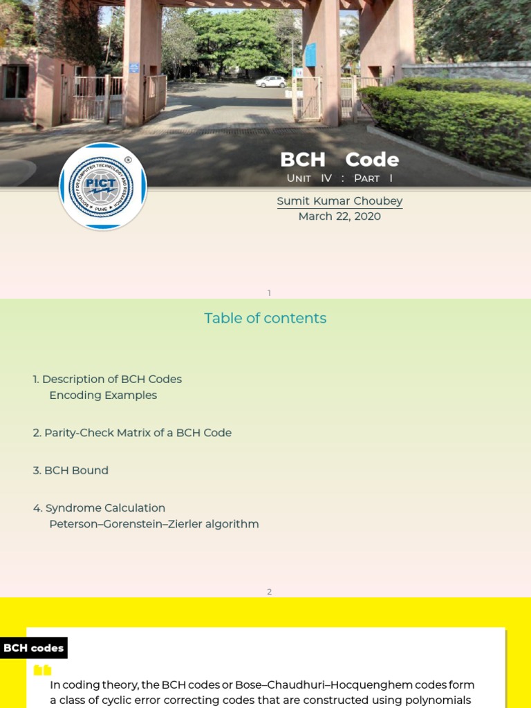BCH Code | PDF | Algorithms | Mathematics