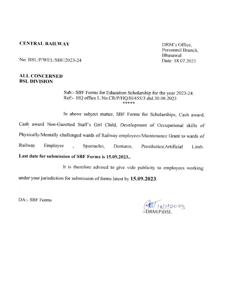 SBF Scheme Applications 2023-2024 | PDF