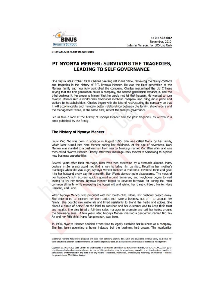 Case Study - Ny Meneer | PDF