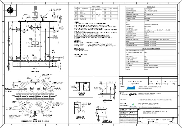 Polyelectrolyte Dosing Drawing for ETP | PDF | Business Law ...
