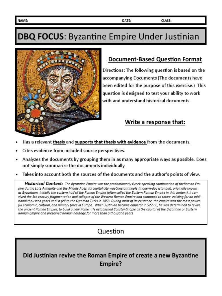 Byzantine Empire Under Justinian's Rule | PDF | Byzantine Empire ...