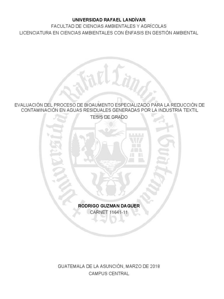 Colorantes Tipo Azo Industria Textil Estudio Guatemala | PDF | Agua ...