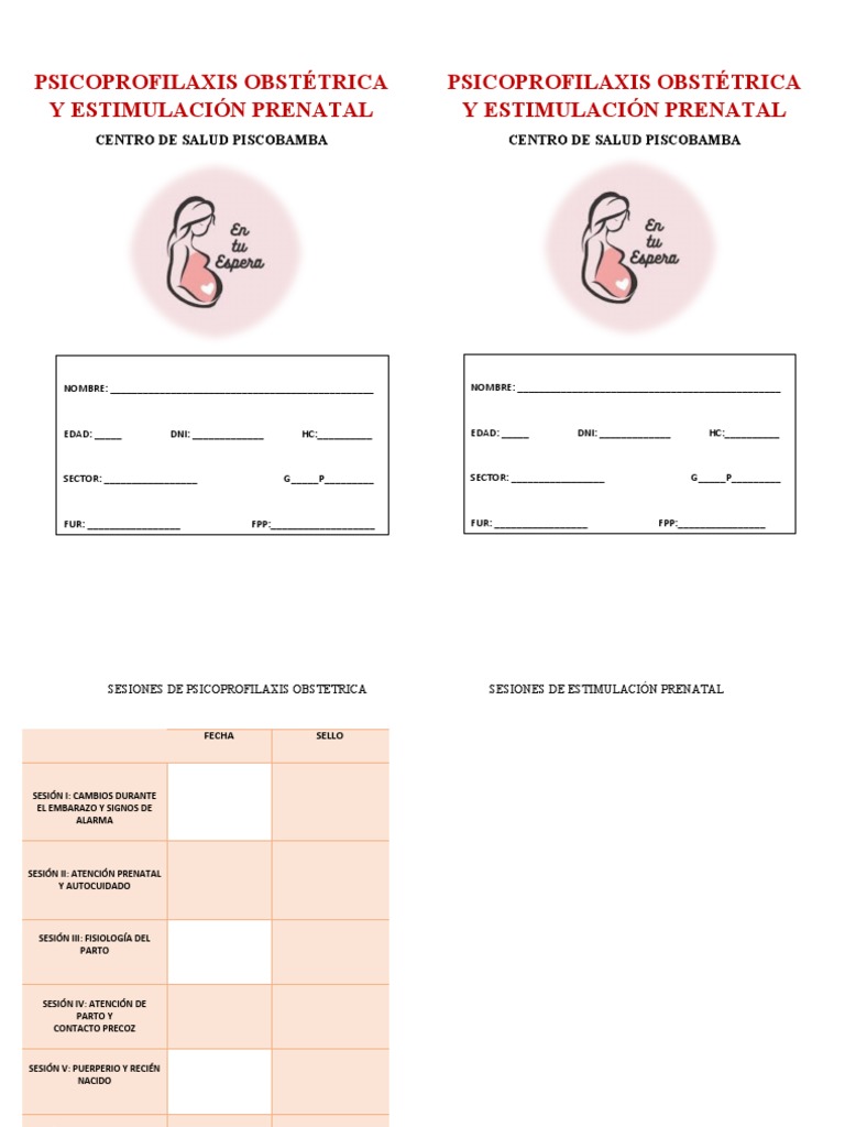 Psicoprofilaxis y Estimulación Prenatal | PDF