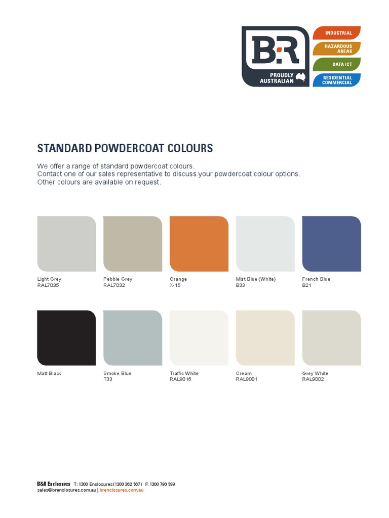 Powder Coat Colours | PDF