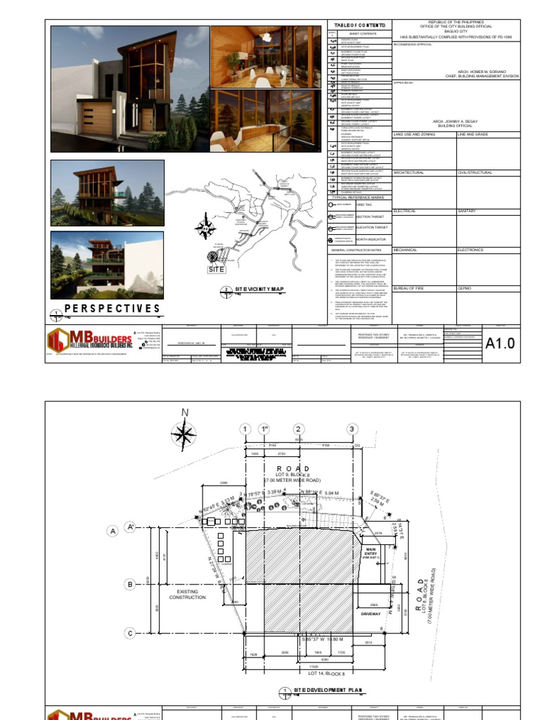 ARCHITECTURAL Lot Plan Richgate LOT 14 BLK 8 1 | PDF | Civil ...