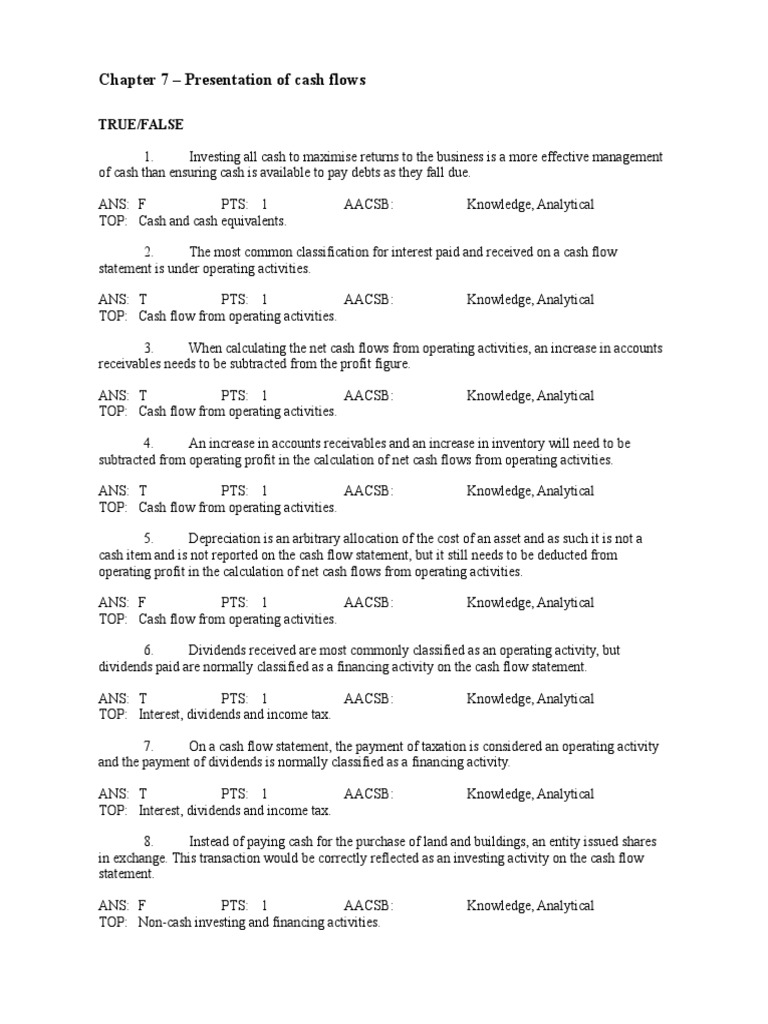 Cash Flow Statement Essentials | PDF | Cash Flow Statement | Dividend