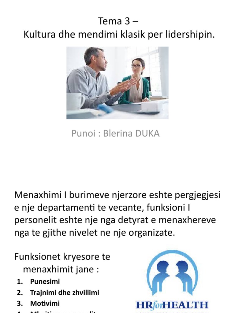 Tema 3 - Kultura Dhe Mendimi Klasik Per Lidershipin. | PDF