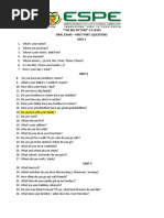 Ket Speaking Questions 2023 Practice 1 Cambridge | PDF