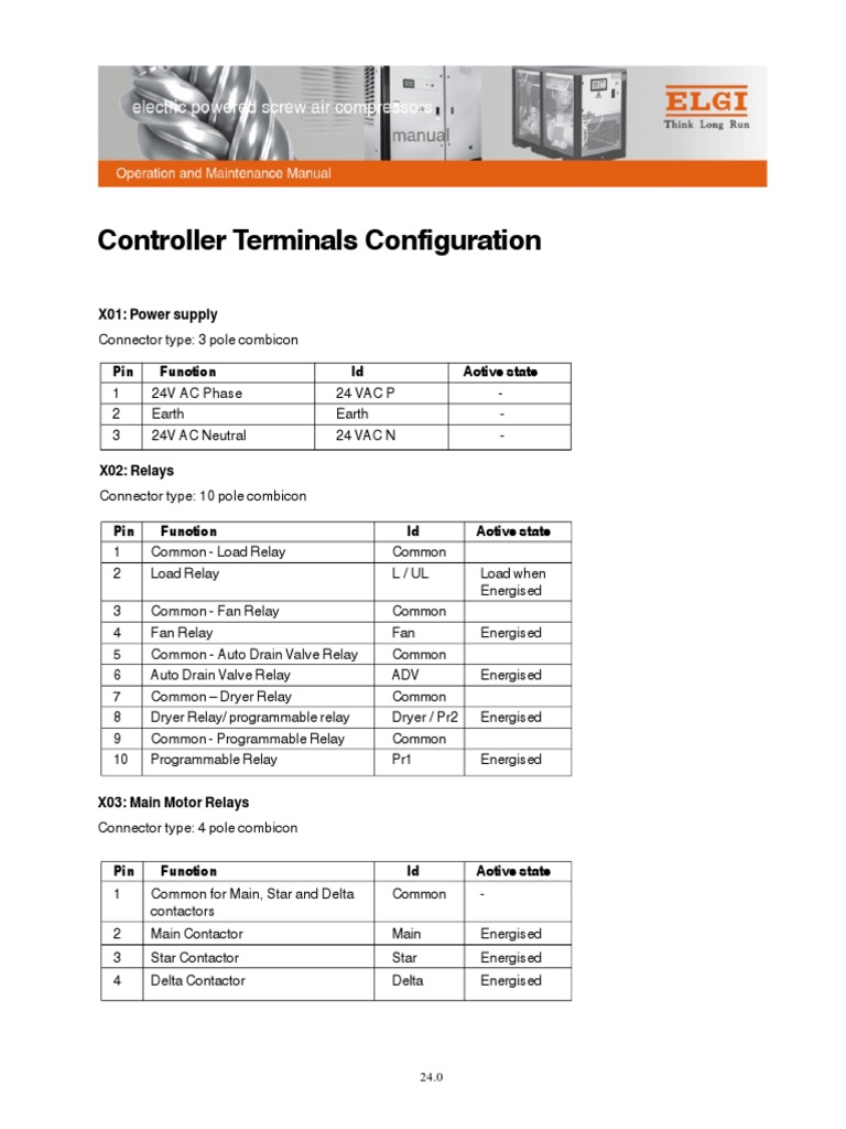 Manual Elgi Compresor A Tornilllo | Download Free PDF | Direct Current ...