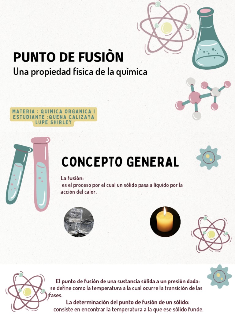 Definición y Métodos del Punto de Fusión | PDF | Punto de fusion ...