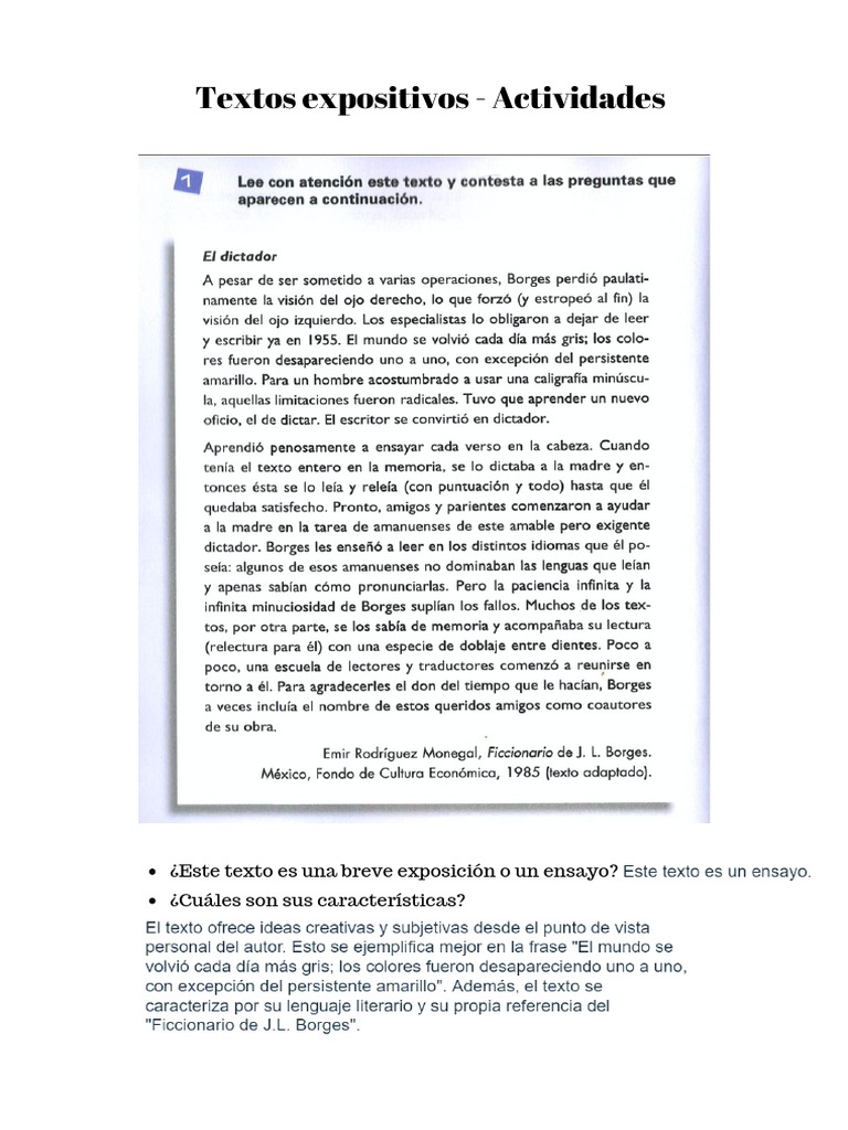 Textos Expositivos | PDF