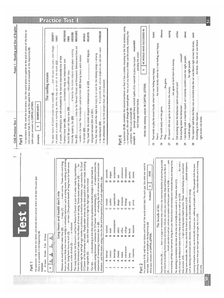C1 Cambridge 1 | PDF