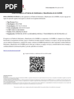Registro SADER: Acuse de María Lucía Vega | PDF