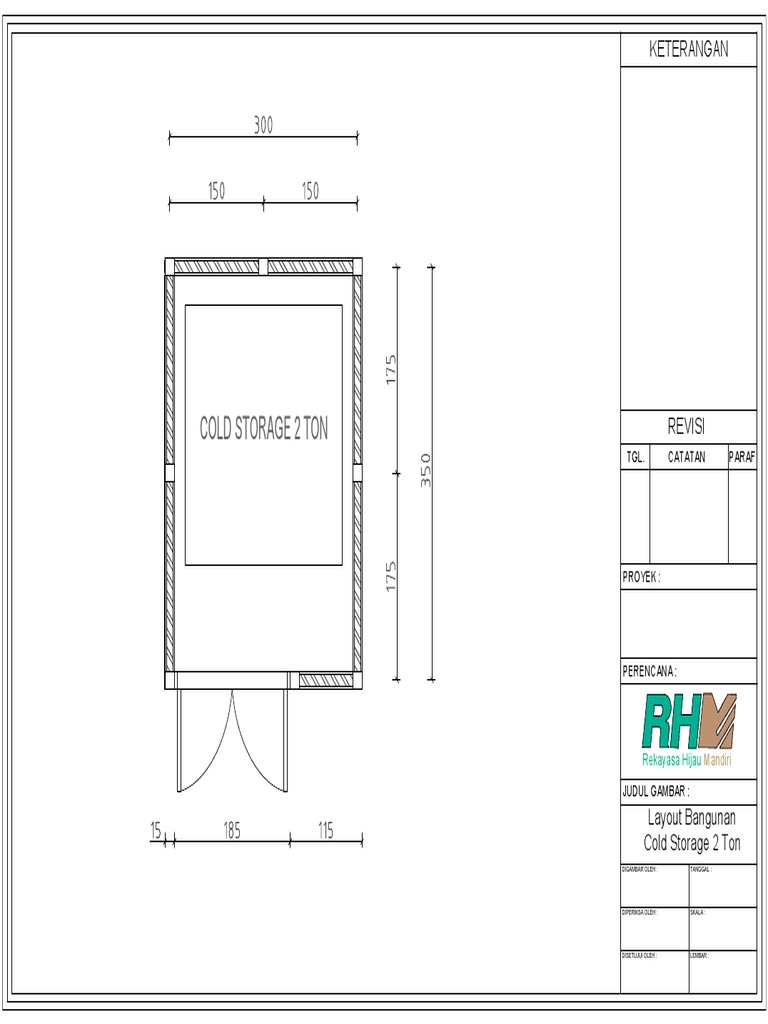 Desain Layout Cold Storage 2 Ton | PDF