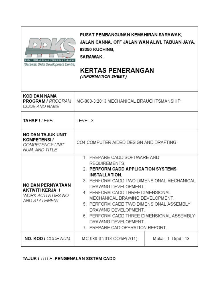 Kertas Penerangan: Code and Name | PDF