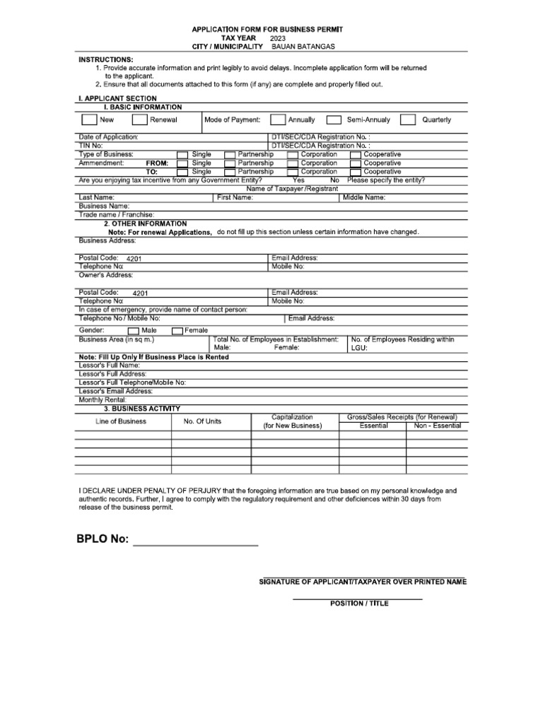 2023 Assessment Form | PDF
