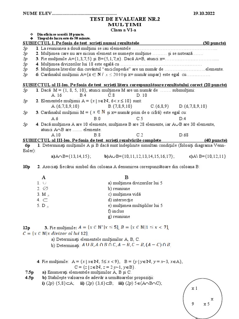 Test Multimi NR 2 | PDF
