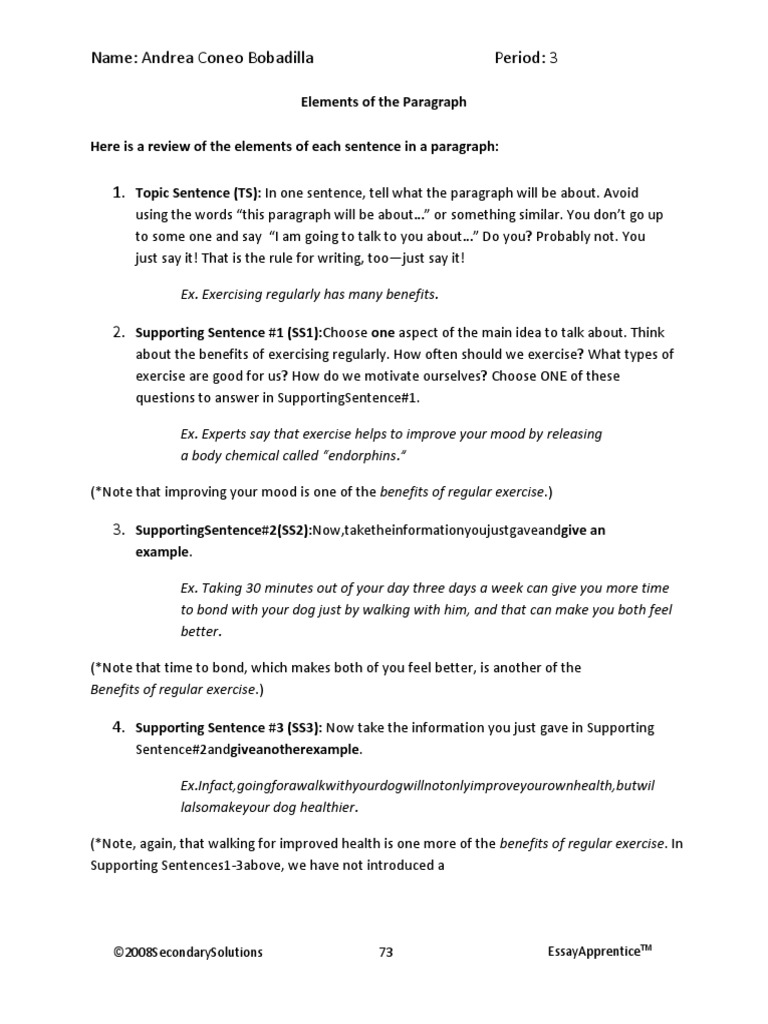 Act 2-3-Paragraph Structure - Autonomous Work | PDF | Paragraph ...