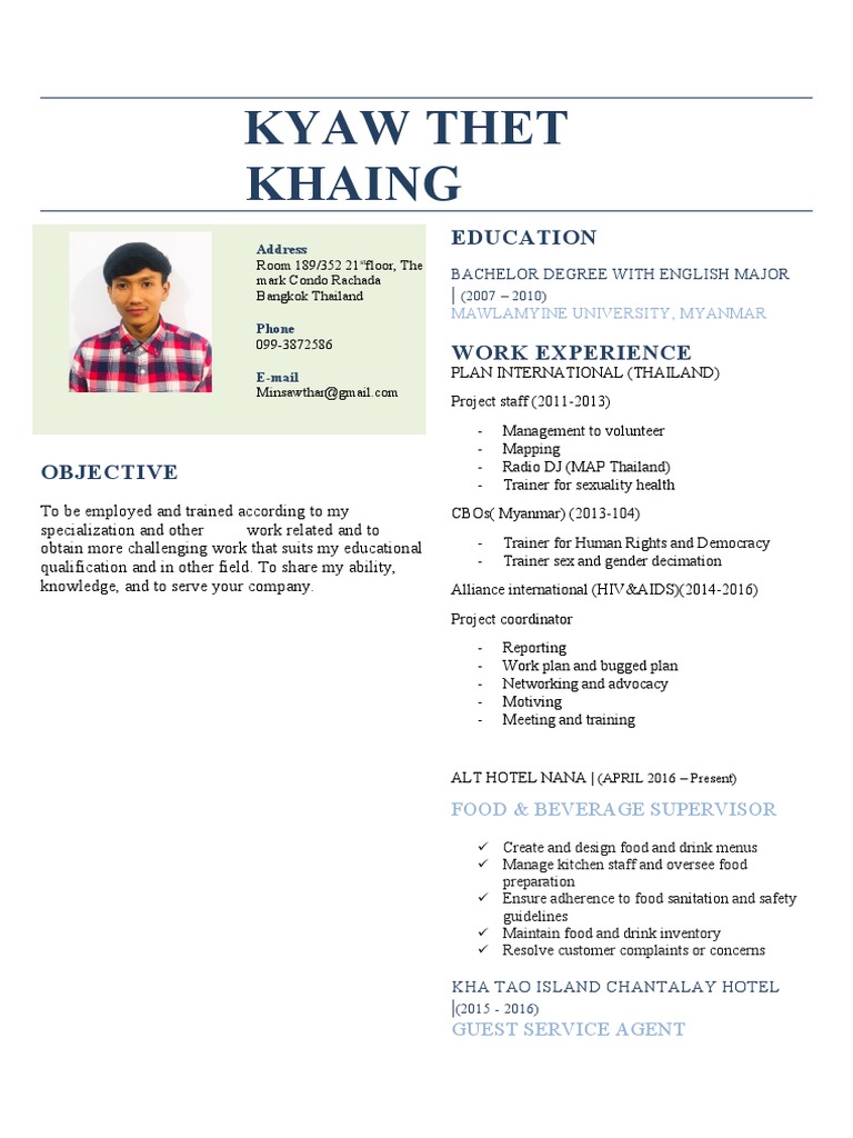 Kyaw Thet Khaing | PDF