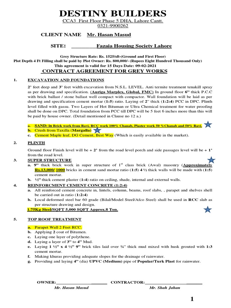 Gray Structure Draft Hasan Masud | PDF | Concrete | Brick