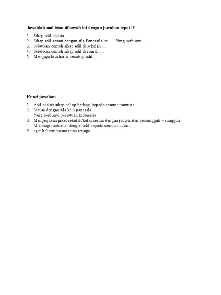 Jawablah Soal Isian Dibawah Ini Dengan Jawaban Tepat | PDF | Kesehatan ... Jawablah Soal Isian Dibawah Ini Dengan Jawaban Tepat | PDF | Kesehatan ...