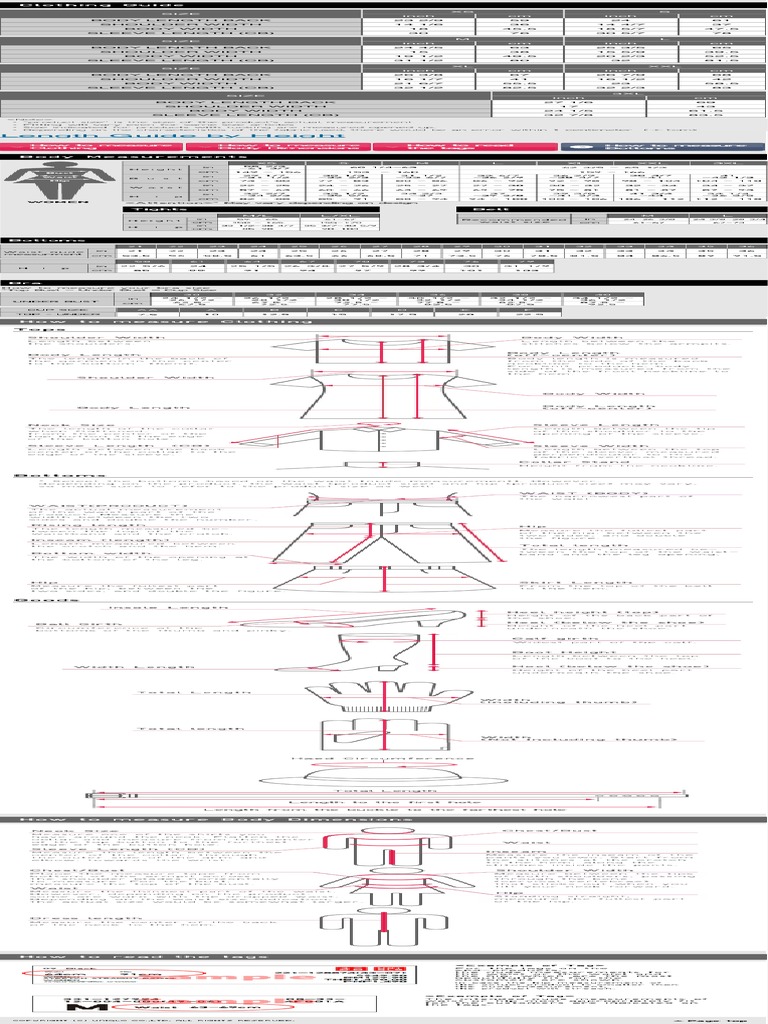 Uniqlo Size Chart | PDF