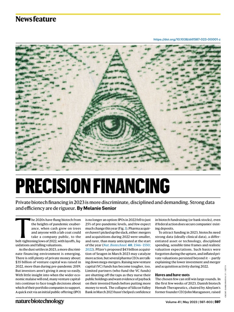 Nature - Precision Financing - 2023 | PDF | Venture Capital | Corporate ...
