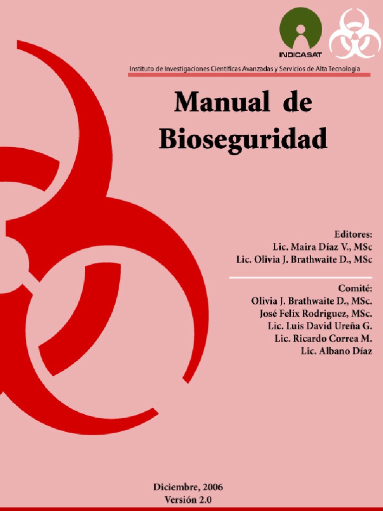 MANUAL de Bioseguridad V 21.0 | PDF | Laboratorios | Infección