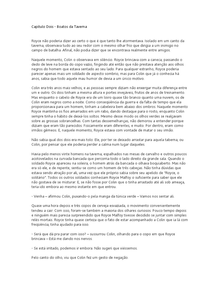 Cap. 2 - Boatos Na Taverna | PDF | Tempo