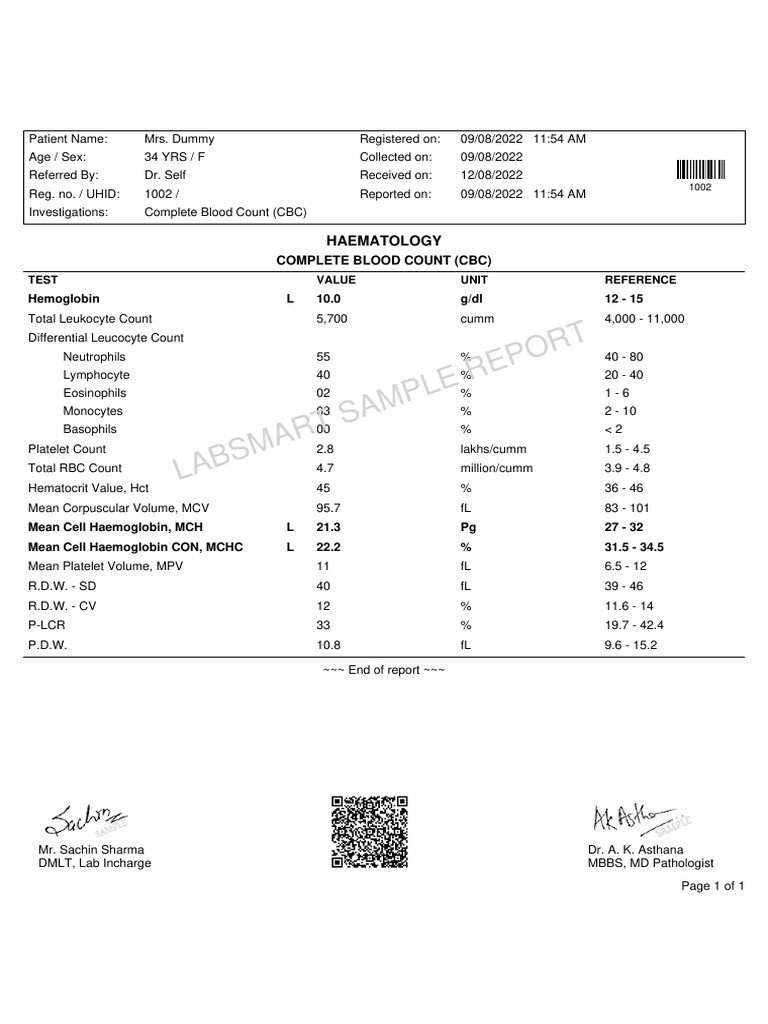 CBC (Complete Blood Count) | PDF | White Blood Cell | Immunology