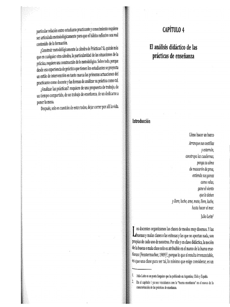 Steiman J. - Las Prácticas de Enseñanza. Capítulo 4 (1) - Unlocked | PDF